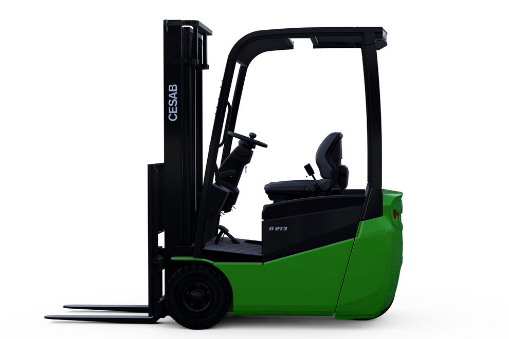 CESAB B200 Three-Wheel Electric Counterbalance Forklift – 1000kg, 1250 ...